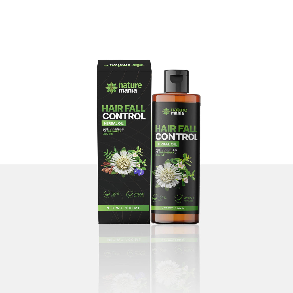Nature Mania Hair Oil | Herbal Solution for Hairfall Control & Growth ...