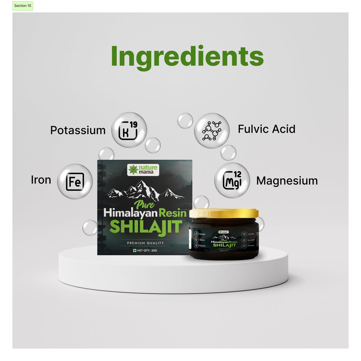 Nature Mania Pure Himalayan Shilajit Resin - 30 gm | For Men and Women – NatureMania